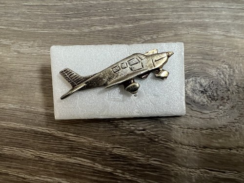 vintage Skokie jet airplane pin lapel tie tack Marked MM Plane bin 34 ...