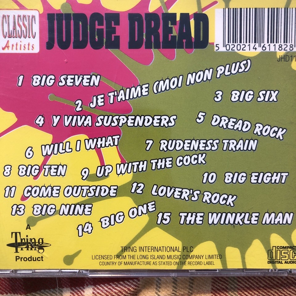Judge Dread - Never Mind Up With The C*** Here's Judge Dread CD ** | eBay