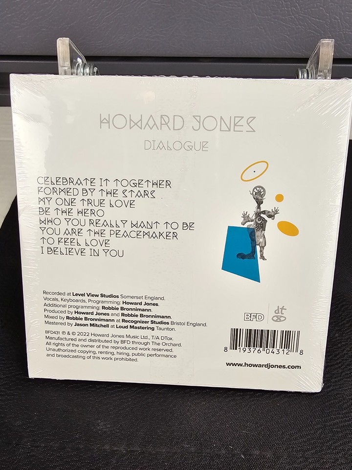 Howard Jones CD SEALED Dialogue + Hand Signed Photo Litho Card ...