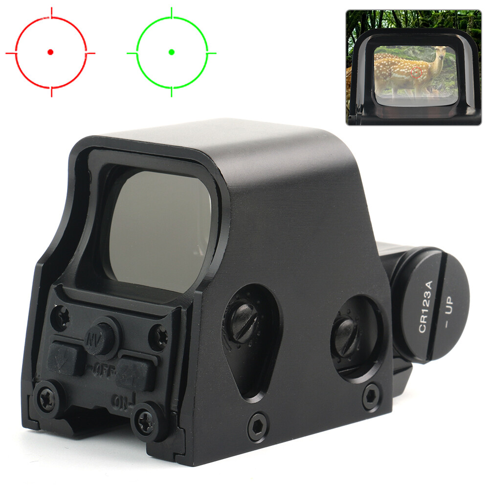 Red Green Dot Reflex Sight Scope Tactical Holographic Optic 20mm Rail ...