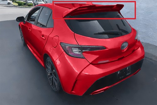 For Toyota Corolla Hatchback JDM Style A1 Spoiler Wing Painted Red 3U3 ...