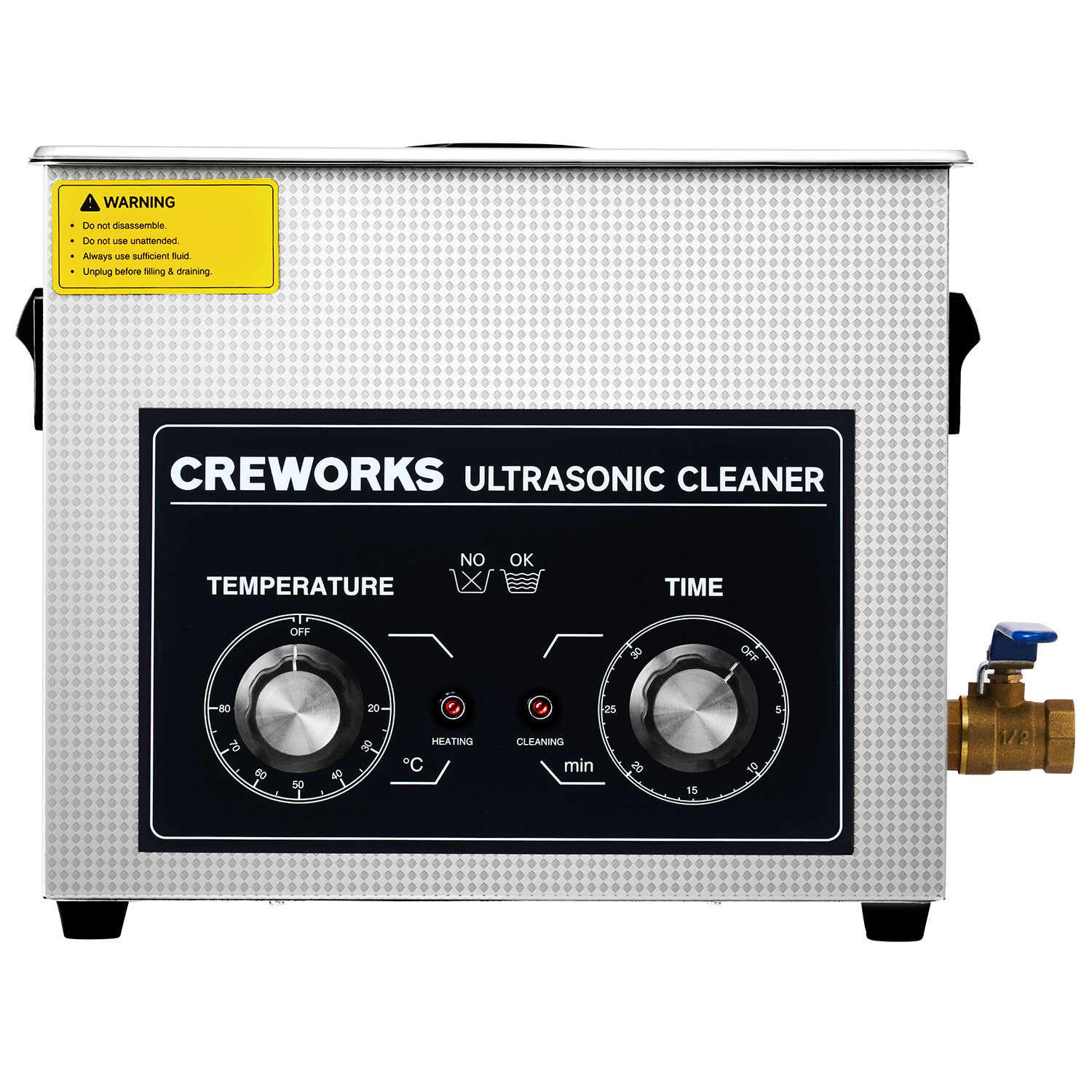 CREWORKS 6L Ultrasonic Cleaner Ultrasonic Cleaning Machine with Heater ...