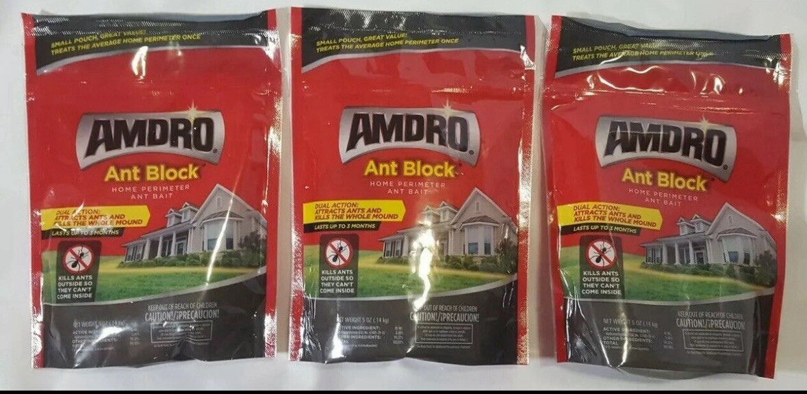 AMDRO Ant Block Home Perimeter Ant Bait Granules 5 Oz for sale online ...
