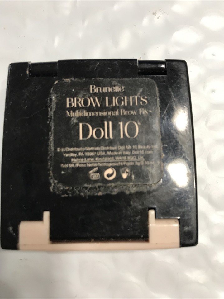 DOLL 10 Brow lights Multidimensional Brow Fix BRUNETTE unsealed DAMAGED ...