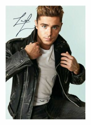 ZAC EFRON AUTOGRAPH SIGNED PP PHOTO POSTER | eBay UK