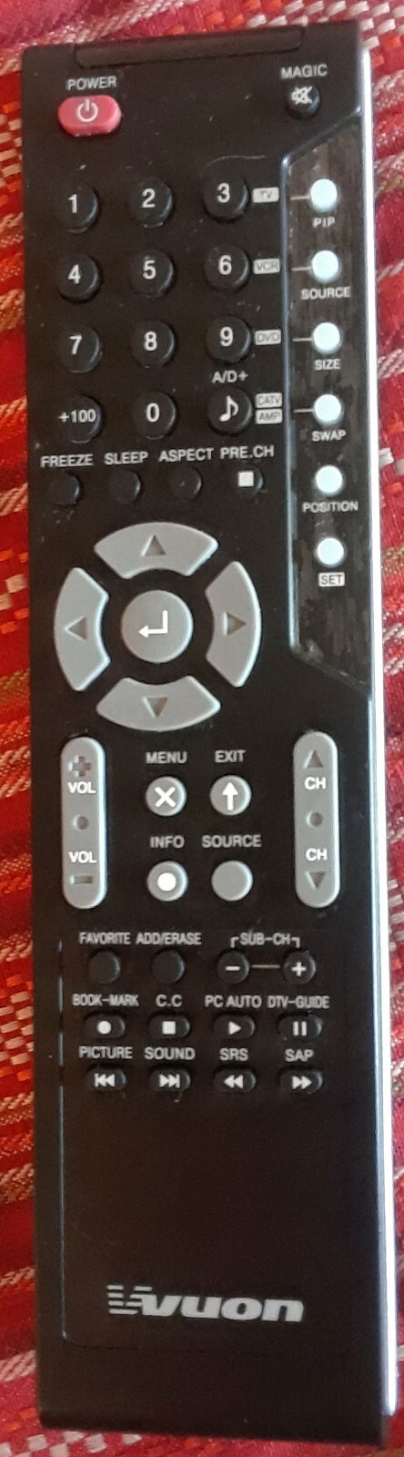 VVuon Vuon 5 lot Tv remotes w PIP I SHIP FAST | eBay