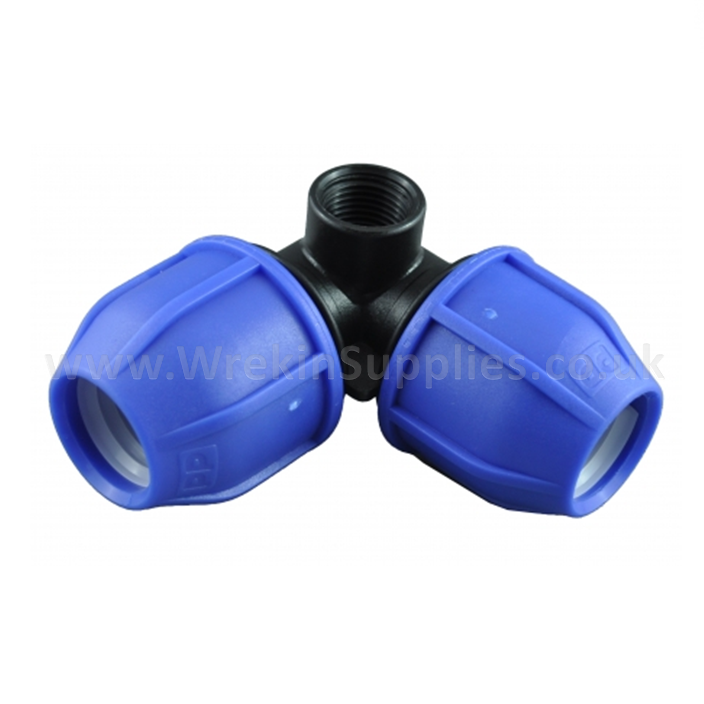 MDPE Plastic Compression Fitting 20mm O/D Polypipe LDPE Water Pipe WRAS ...