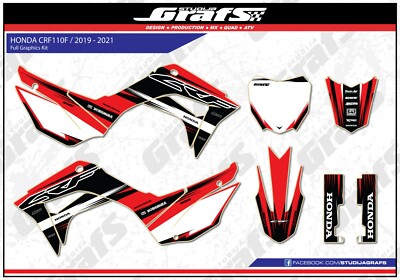 2019 2020 2021 CRF 110F Graphics Kit For Honda CRF110F CRF 110 F Decals ...