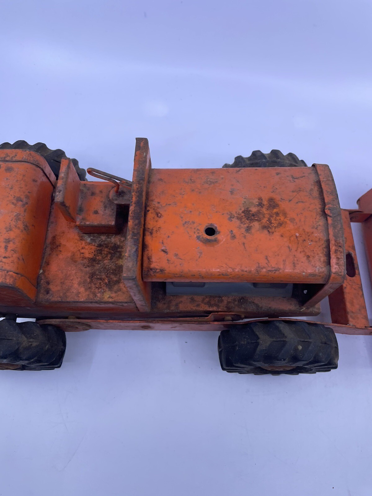 Structo toy trucks vintage End Loader, Pressed steel tractor ...