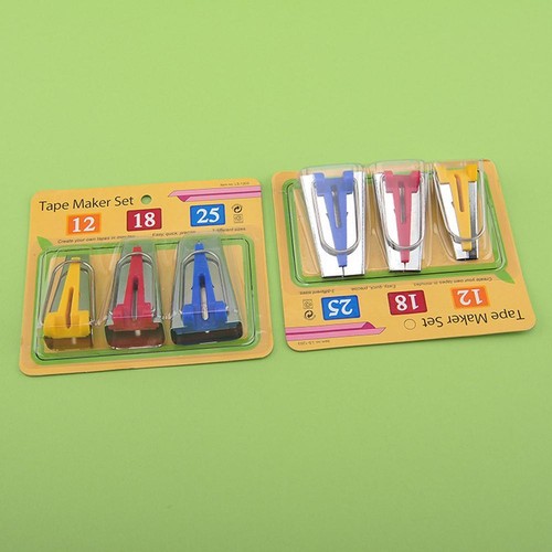 3pcs Fabric Edging Device Bias Tape Makers for Sewing Quilting Hemming ...