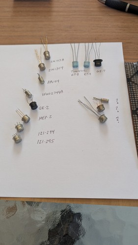 Germanium transistor guitar fuzz box lot of 14 rare baby blue mixed NOS ...