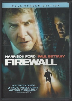 Firewall (DVD, 2006, Full Frame) Harrison Ford, Paul Bettany ...