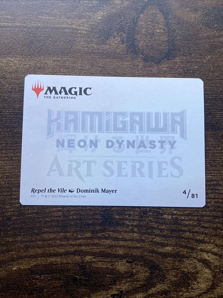 Repel the Vile 4/81 Art Series: Kamigawa: Neon Dynasty MTG D7915* | eBay
