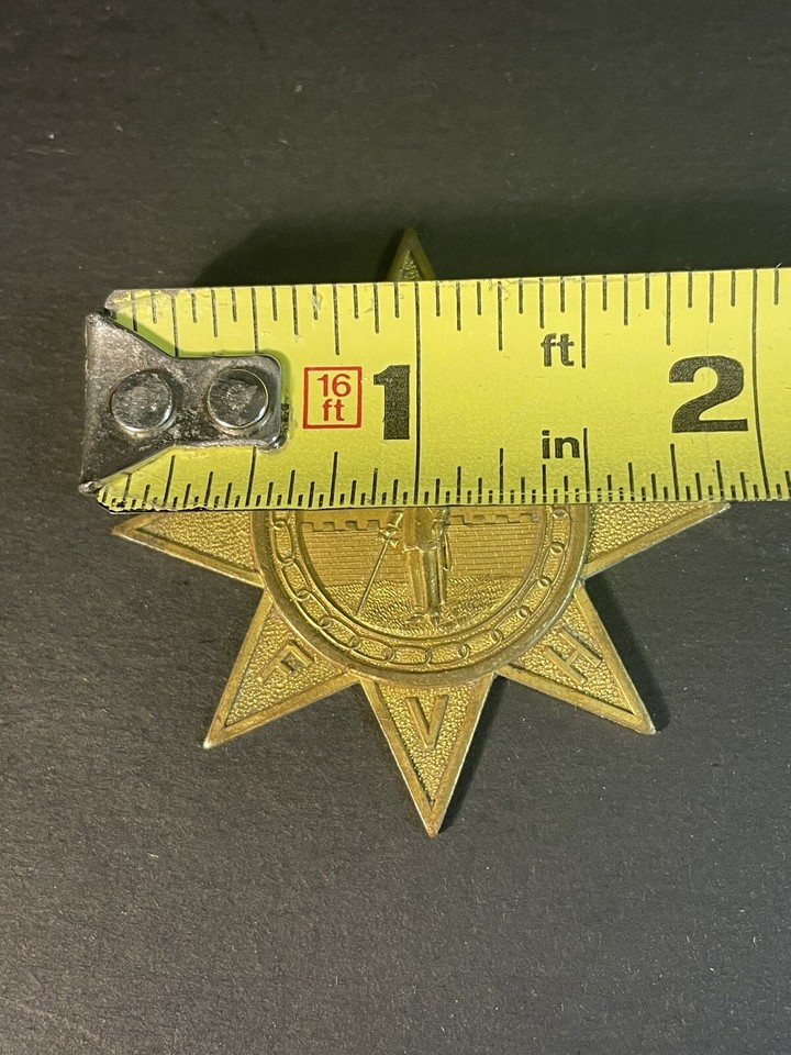 Part Of A 1891 Mason Soldiers Logo KGE FVH Pin Masonic Missing Top Pin ...