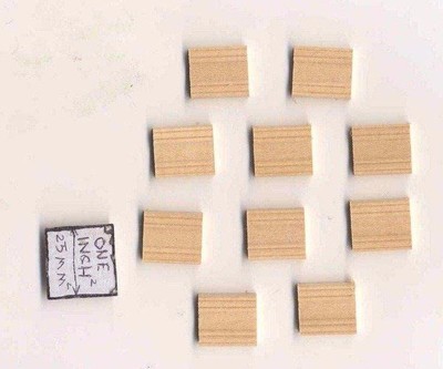 Fashion Doll Plinth Block #2 8pcs dollhouse molding miniature 1/8 scale ...