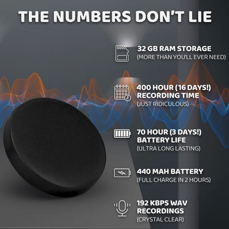 NEW Audio Recorder Device | Secret Voice Recorder | Magnetic Mini ...