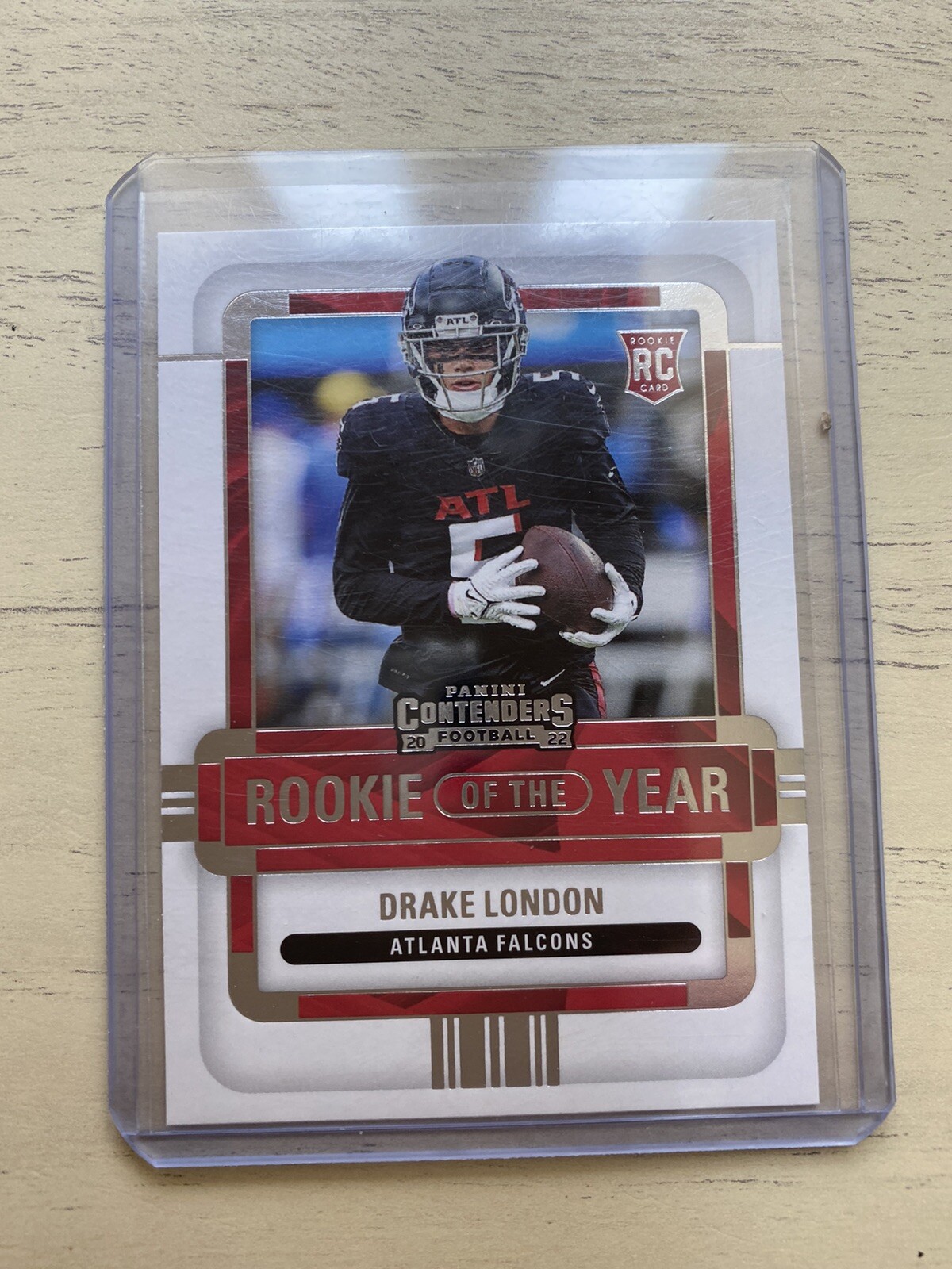 Drake London Rookie (RC) 2022 Panini Contenders - Rookie of the Year ...