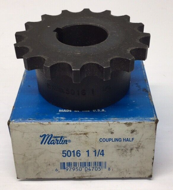 Martin 5016 1 1/4 Chain Coupling Sprocket 16 Teeth 1.250" Bore 1-7/16 ...