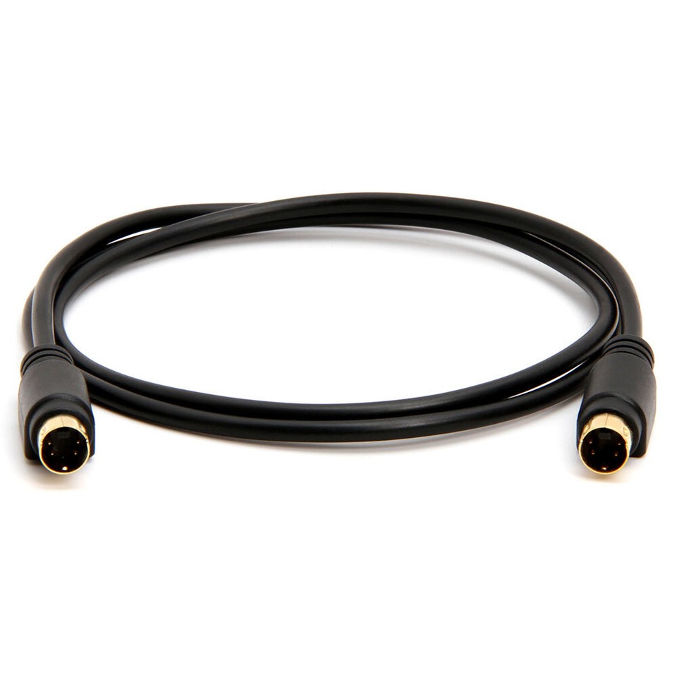 S Video Cable 3 Feet 4 PIN SVHS VCR Camcorder Cord SVideo Male to Male ...