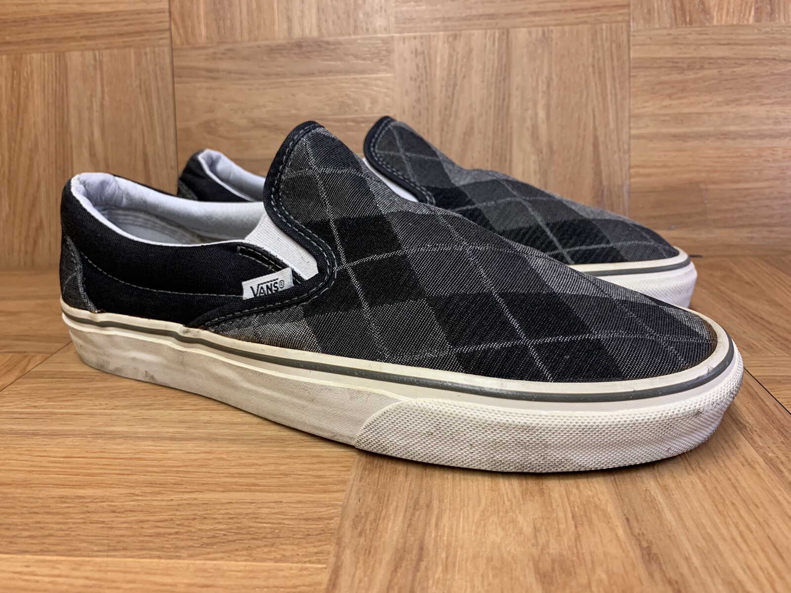 RARE🔥 VANS Slip On Classic Argile Diamond Elegant Sz… - Gem