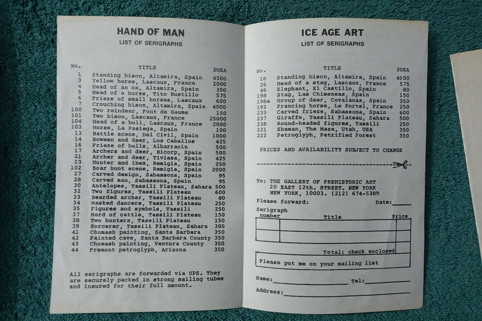 Signed Voices from the Stone Age Cave and Canyon Art by Douglas ...