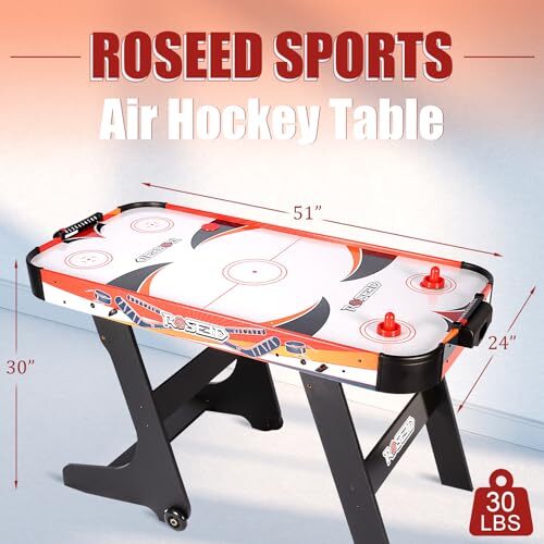 Air Hockey Table for Game Room, Home, Office w/ 2 Pucks, 2 Pushers ...