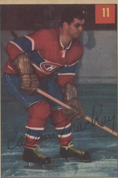 1954-55 Parkhurst - Calum MacKay #11 Premium Ad Back for sale online | eBay