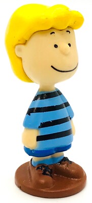 SCHROEDER Peanuts CHARLIE BROWN Cartoon TOY PVC Playset Figure 1 3/4 ...