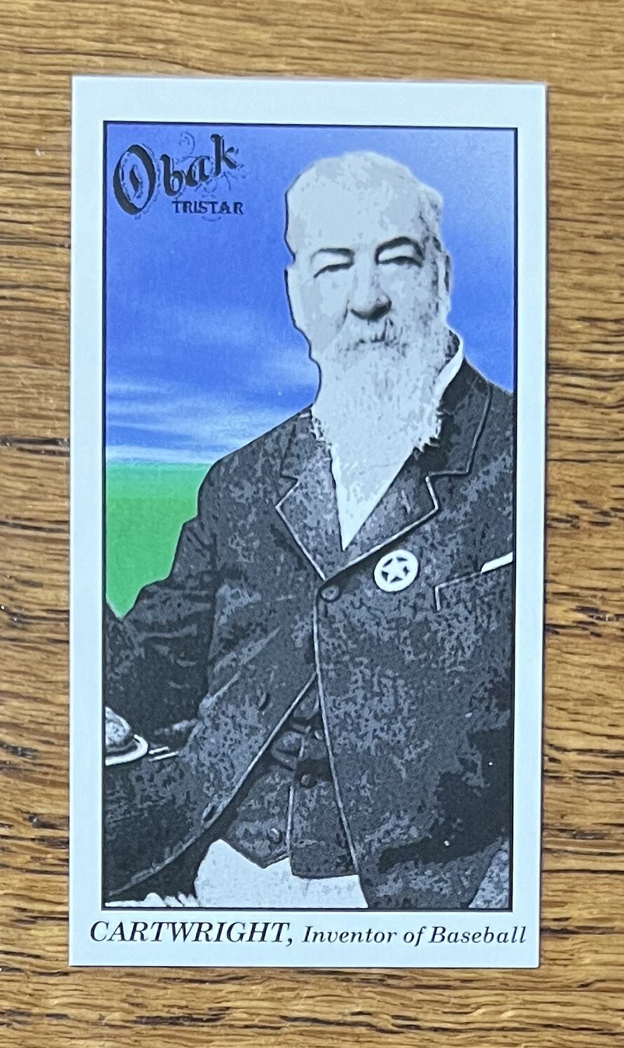 Alexander Cartwright 2009 Tri-Star OBAK MINI Baseball INVENTOR OF ...