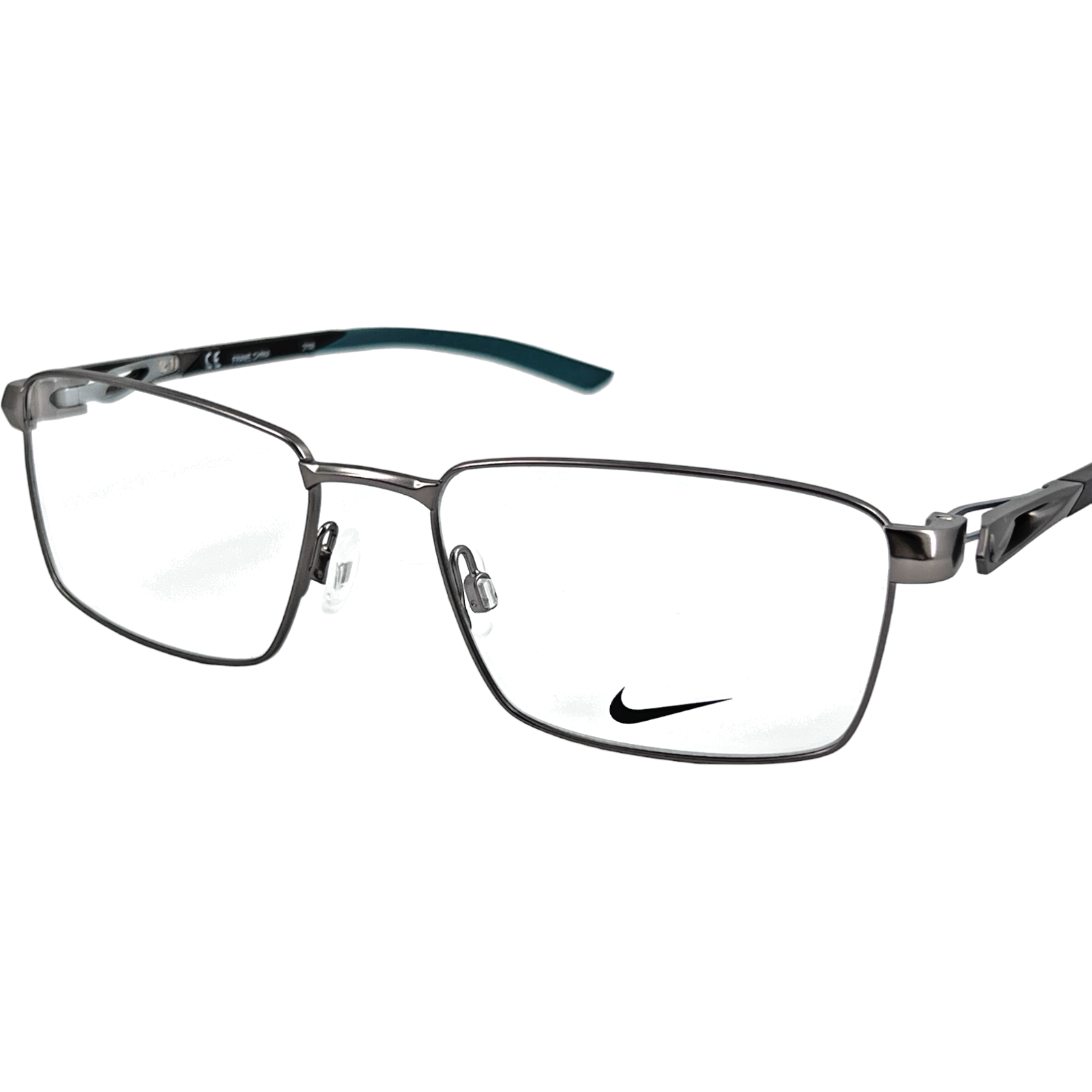 Nike 8140 Men's Metal Eyeglass Frame 050 Satin Pewter 54-17 Flex Hinges ...