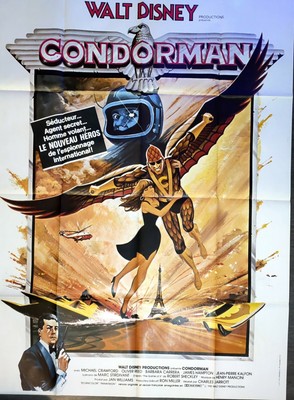 Affiche cinéma "Condorman" format 120x160cm/ Disney/1981 | eBay