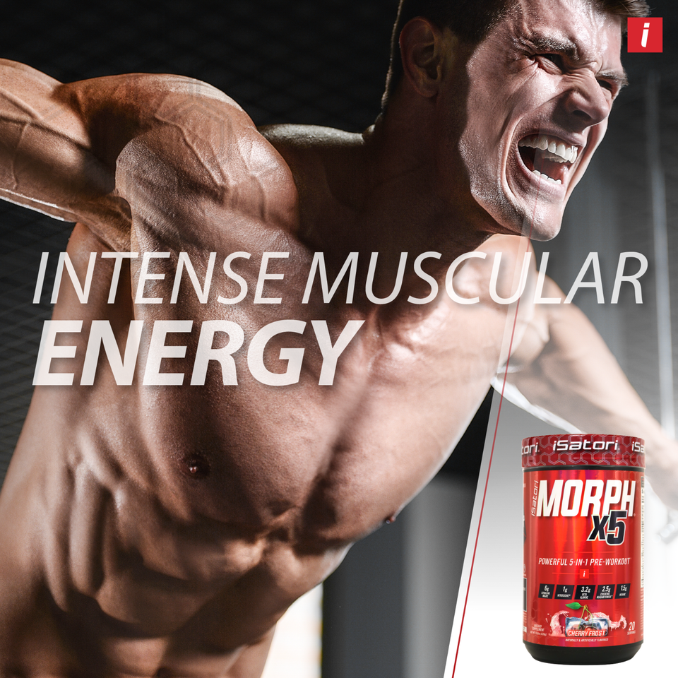 MORPH X5 Intense Pre Workout- Fully Loaded for Performance- Cherry ...