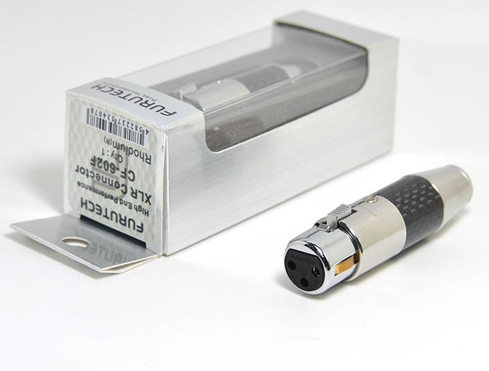 Furutech CF-601M(R) CF-602F(R) 3pin XLR Carbon Fiber Connector Plug ...