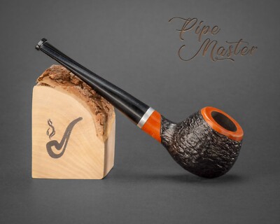 HAND MADE WOODEN TOBACCO SMOKING PIPE no 33 Rustic Teak PEAR + Filter ...
