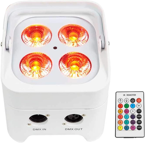 Best PAR 50 White Battery Powered Wash Up-Light Wireless DMX+RGBWA+UV ...