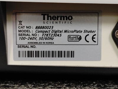 THERMO SCIENTIFIC 88880023 Compact Digital MicroPlate Shaker | eBay