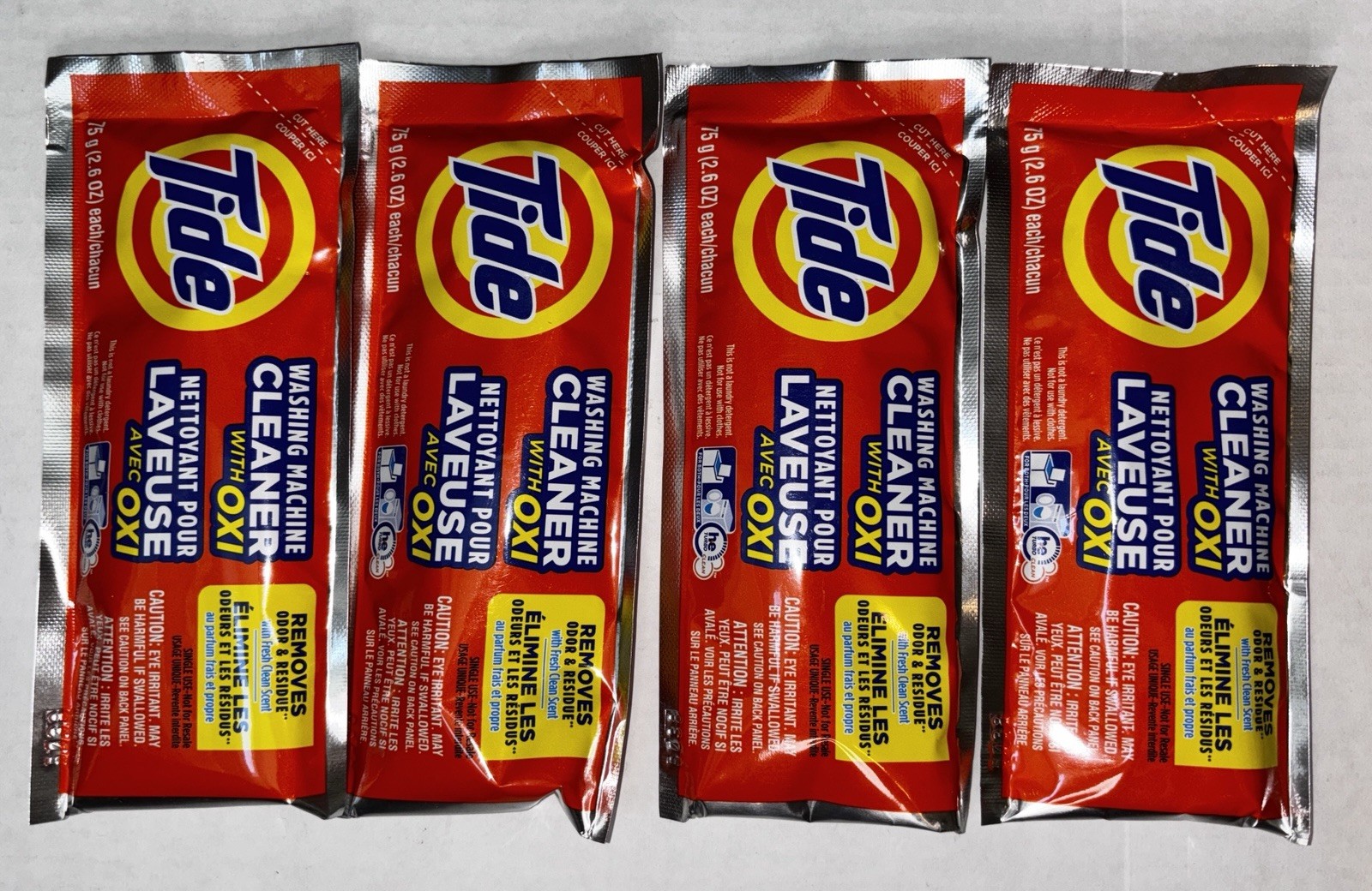 Tide Washing Machine Cleaner Enhanced With Oxi - 4 Count | eBay