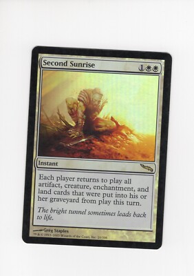 Second Sunrise Mirrodin MP clouding surface FOIL MTG Magic the Gathering | eBay