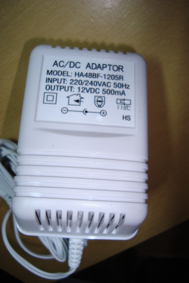 12v Wall Wart Linear Power Supply 500mA 12VDC AC/DC Adaptor 7812 ...