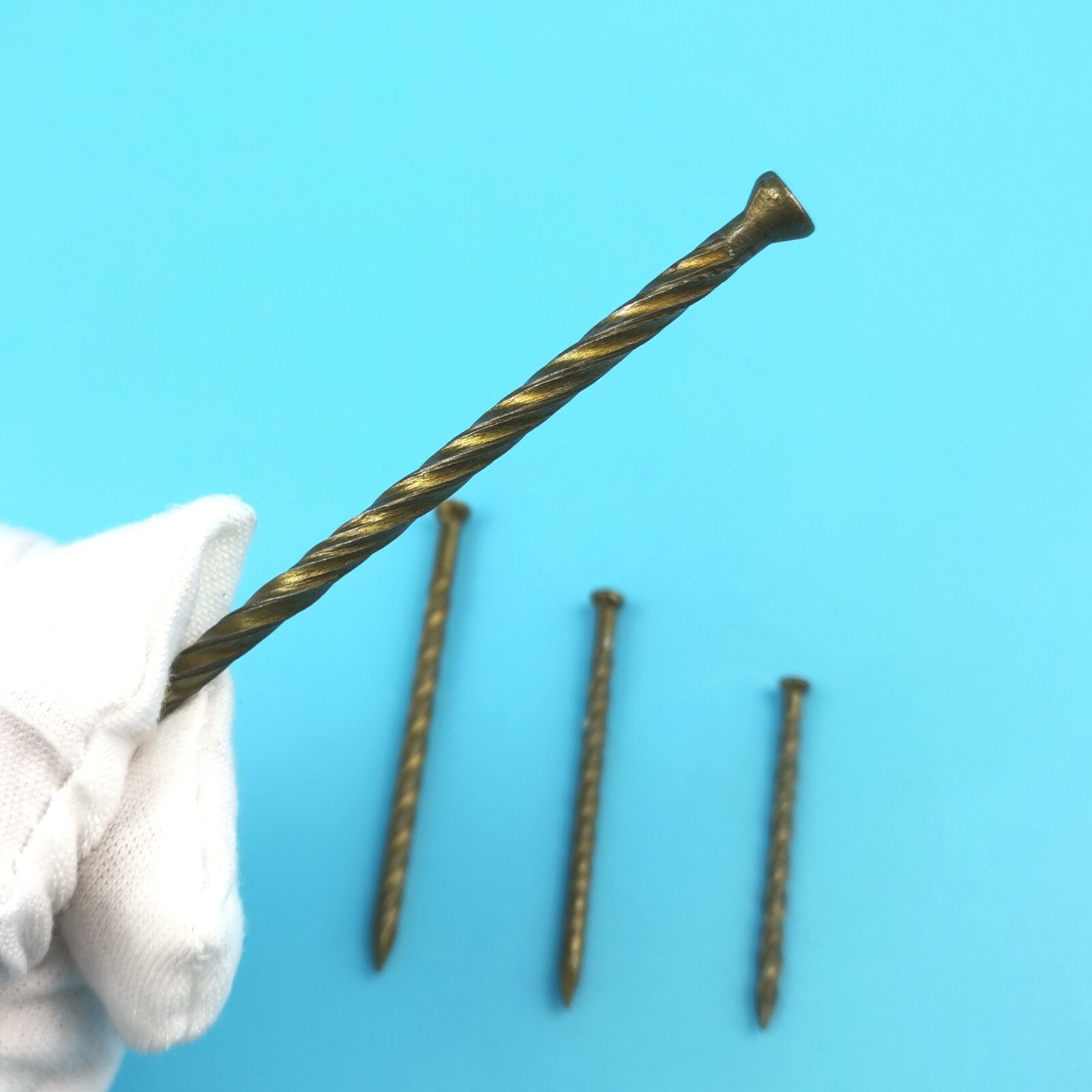 PARTICLEBOARD NAILS Zine galvanized 40 50 60 80 mm Shank wood timber ...