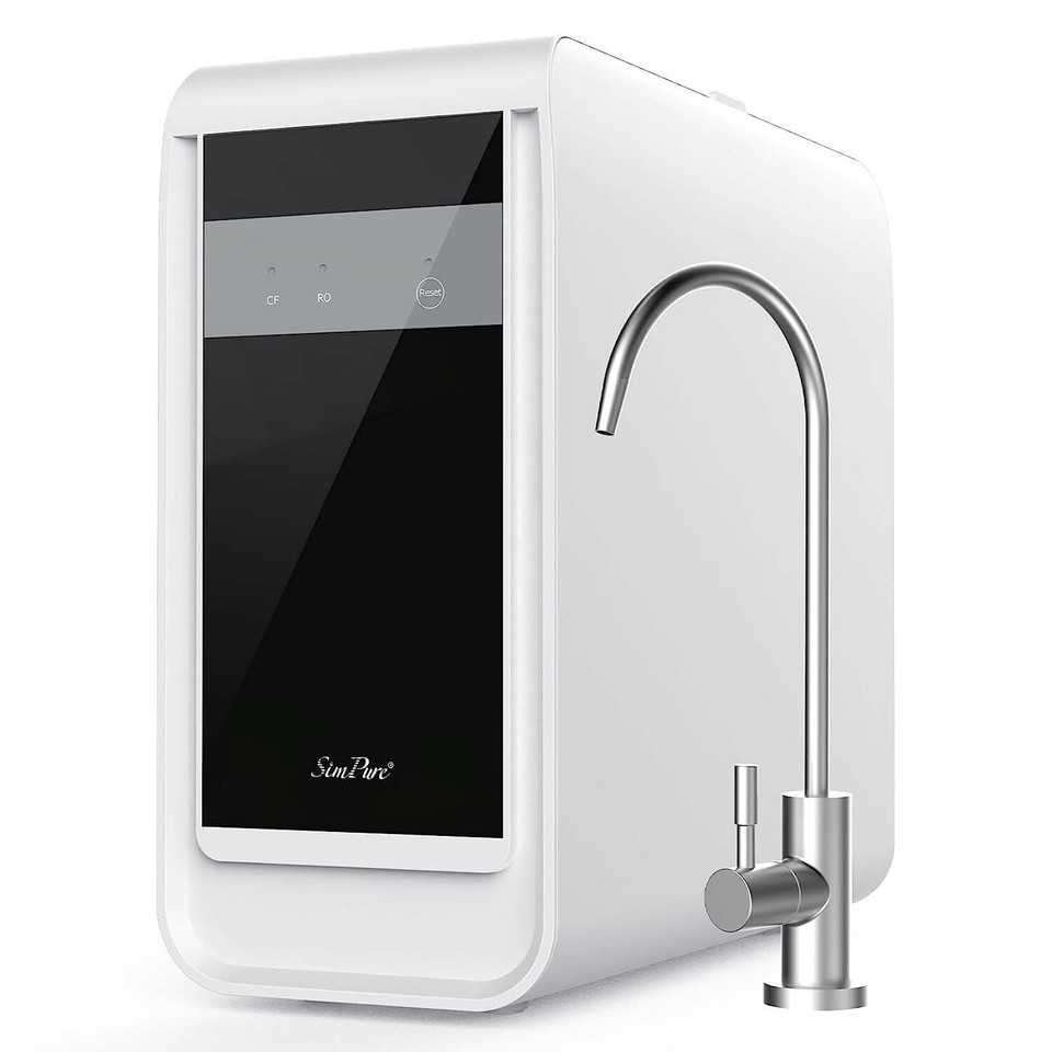 SimPure Q3-600 GPD 7 Stage Reverse Osmosis Tankless RO Water Filter ...