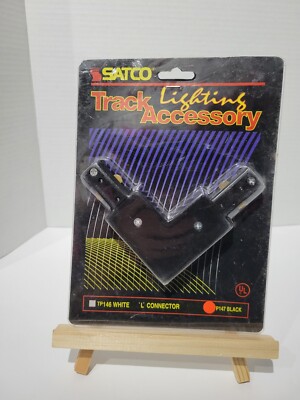 Satco Track Lighting Accessory TP147 Black Black "L" Connector Ceiling ...