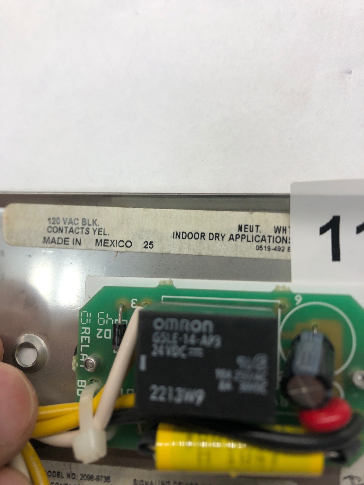 Simplex 2098-9806 Remote Fire Alarm Indicator Test Station LED NO KEY ...