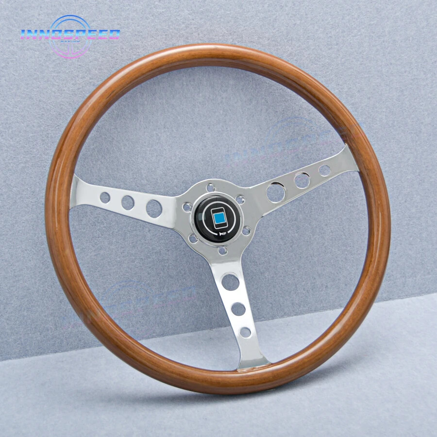Car Auto Racing Sport Steering Wheel 380mm 15inch Real Wood Steering ...