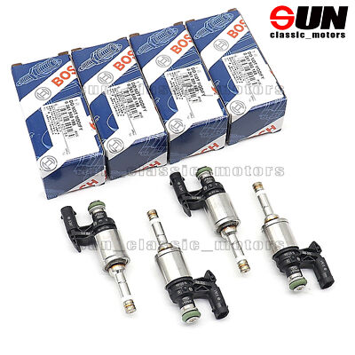 4X Fuel Injectors Nozzles Bosch For VW Golf Beetle Audi A3 Skoda 1.2 1 ...