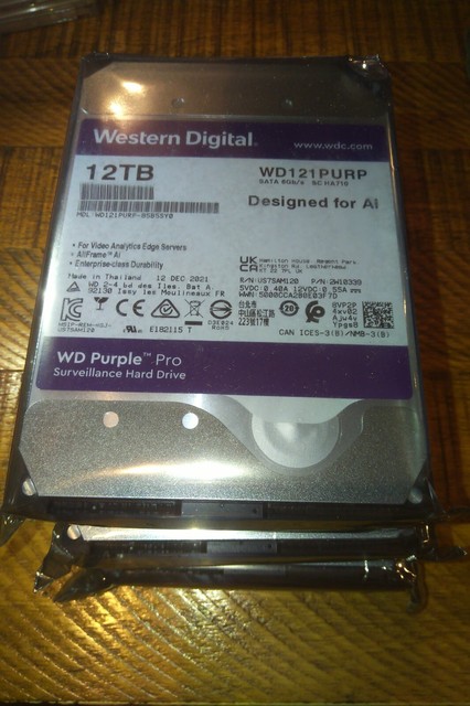 Western Digital WD Purple Pro (7200RPM, 3.5", SATA III, 256MB Cache ...