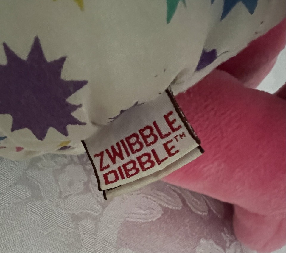 Vintage GUND Zwibble Dibble Plush 1988-1990 Stuffed Dinosaur Puppet w ...