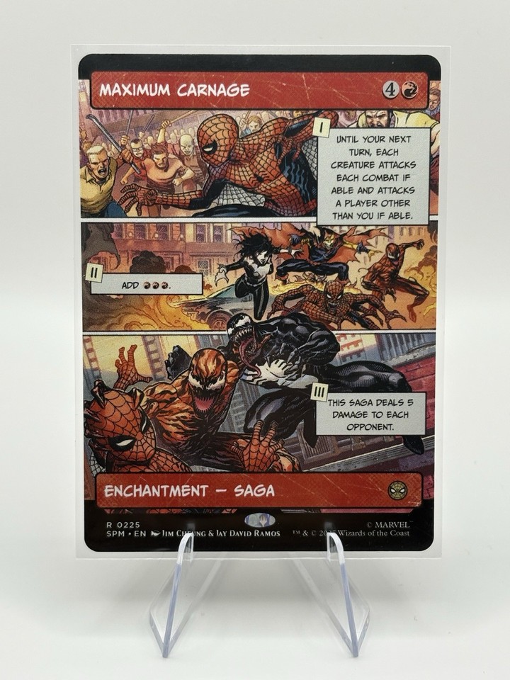 Maximum Carnage (Borderless) - Marvel's Spider-Man (SPM) MTG Rare #225 | Regular | eBay