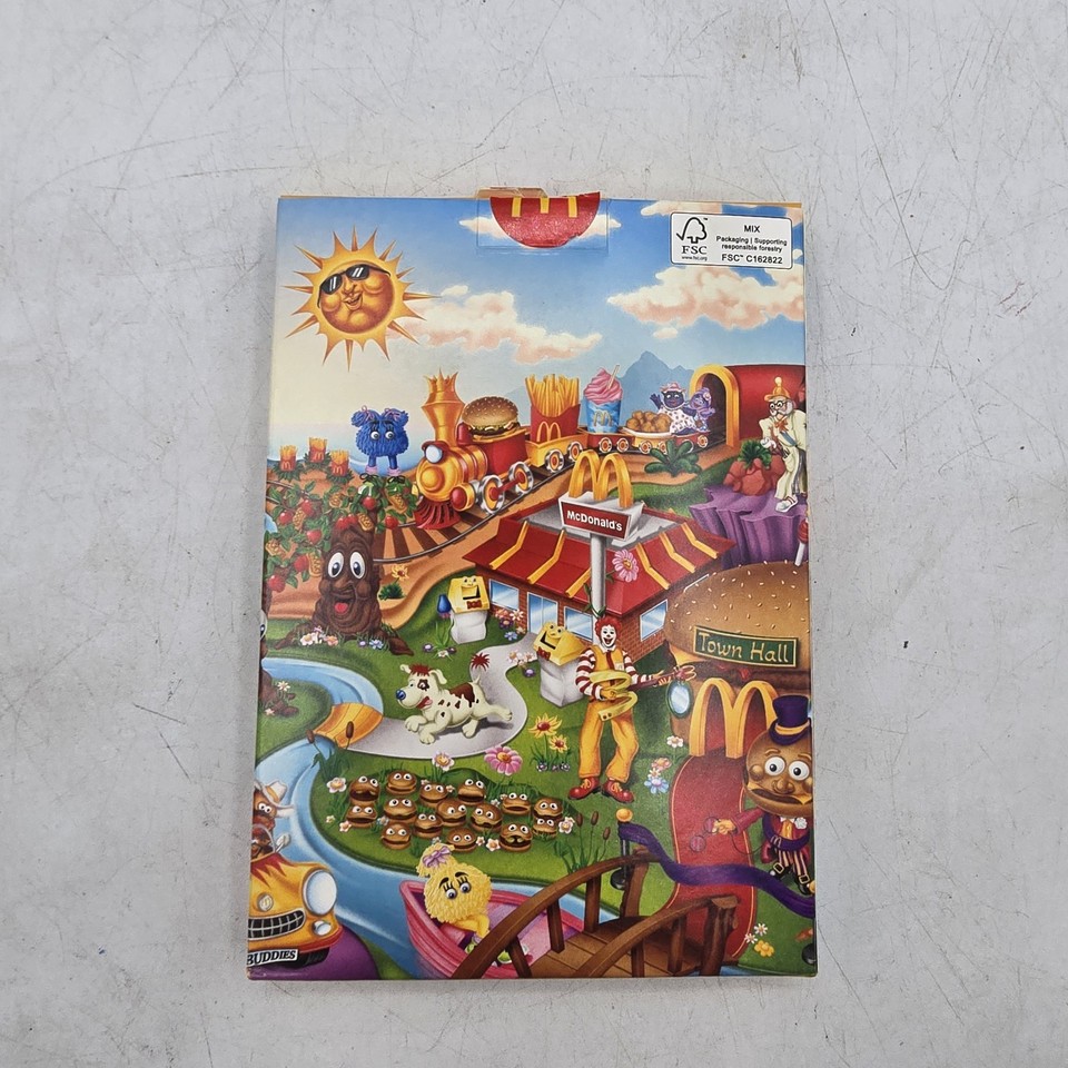 2025 McDonaldland Hamburglar Tin Collectible Passport Stickers Postcard ...