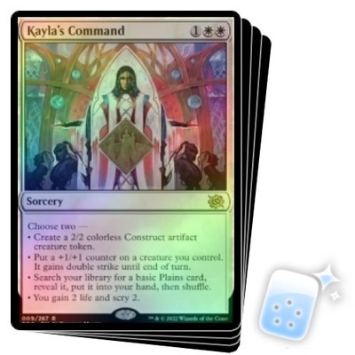 FOIL KAYLA'S COMMAND X4 The Brothers' War BRO Magic MTG MINT CARD | eBay